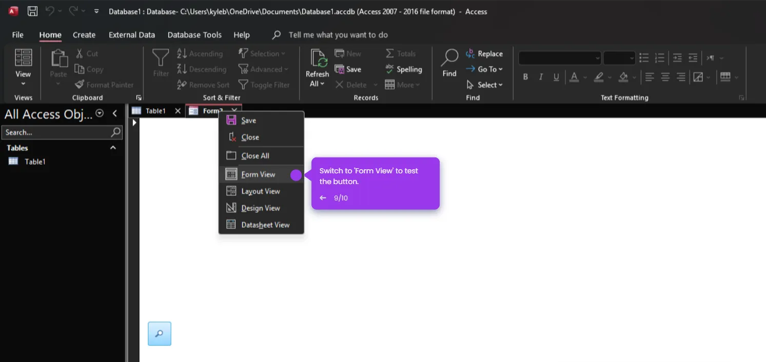 How to Add Button in MS Access Form: 1-Min Guide